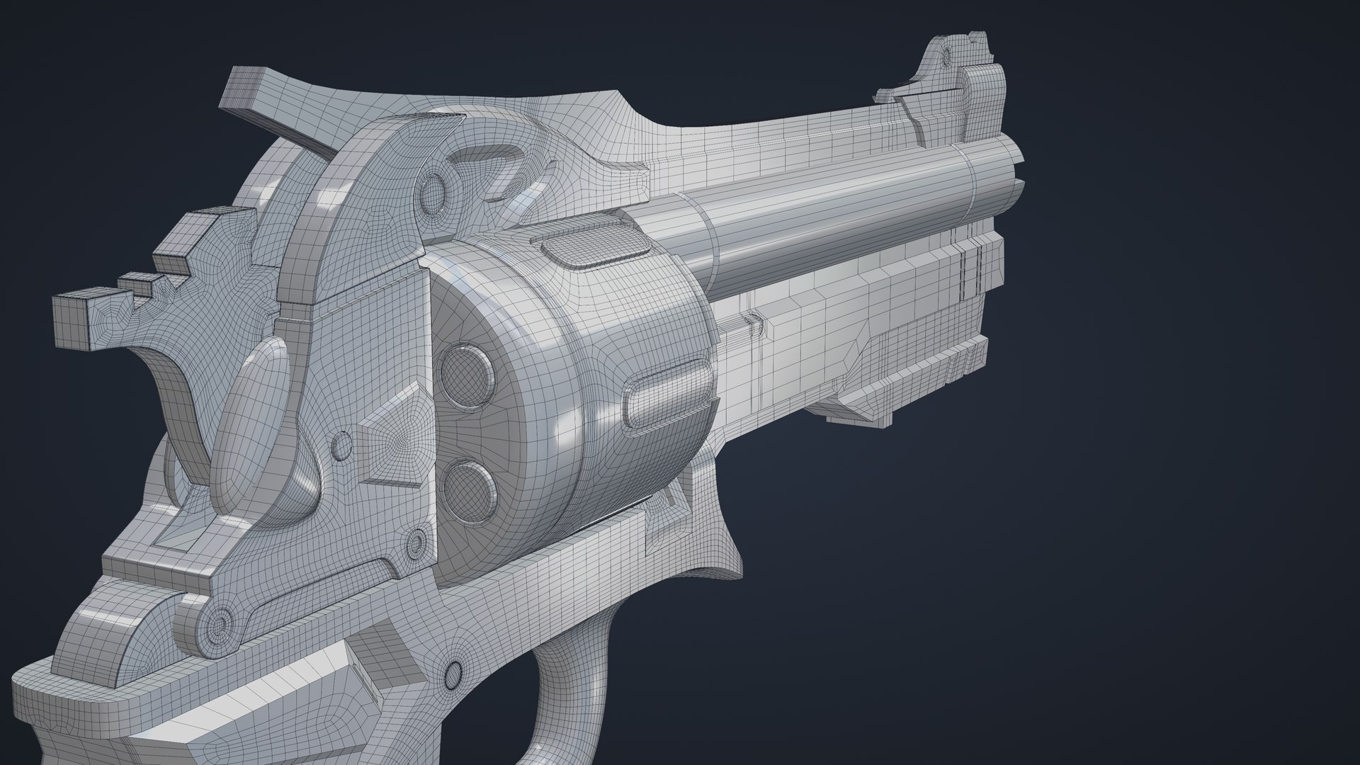3D Model Pistol Revolver - TurboSquid 2028518