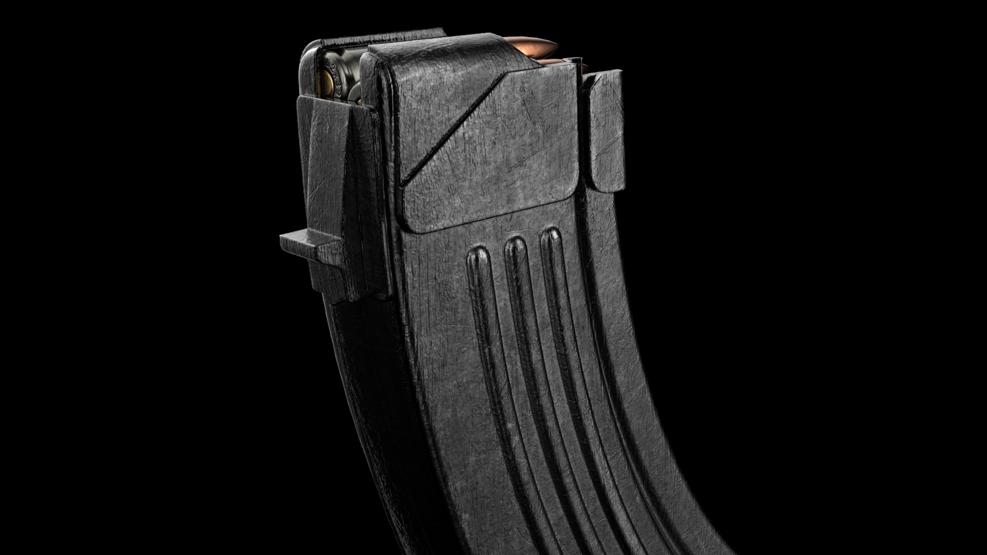 3D AK Magazines Metal Bakelite Polymer Kalashnikov Assault Rifle Game ...