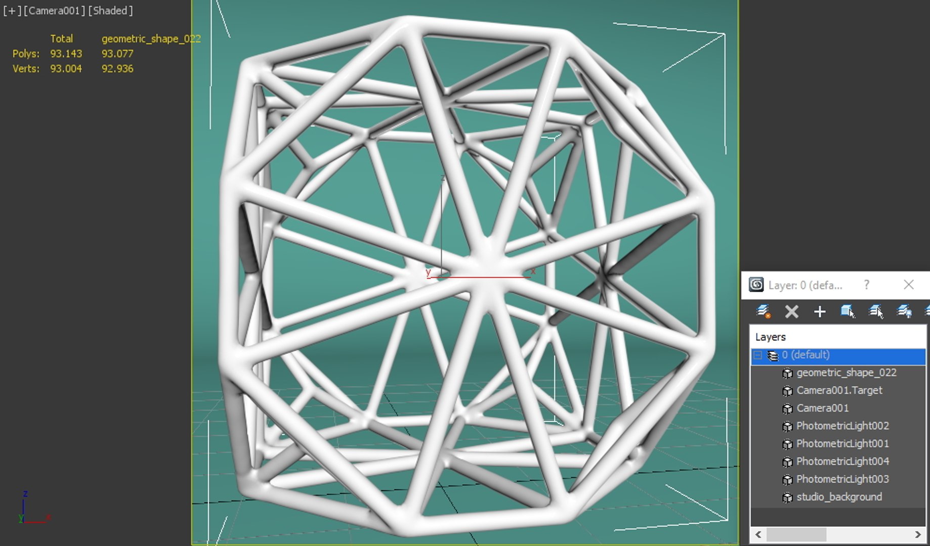 geometric shape 3d max