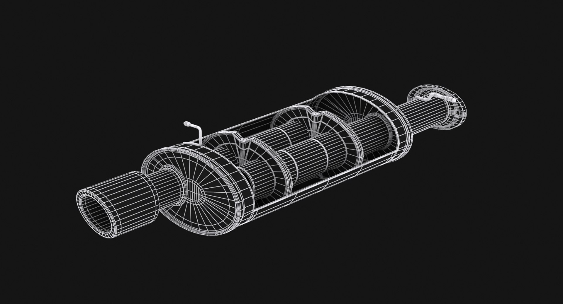 Muffler Cross-section 3D Model - TurboSquid 1199754