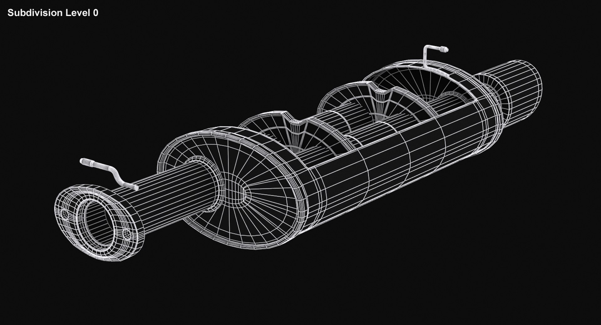 Muffler Cross-section 3D Model - TurboSquid 1199754