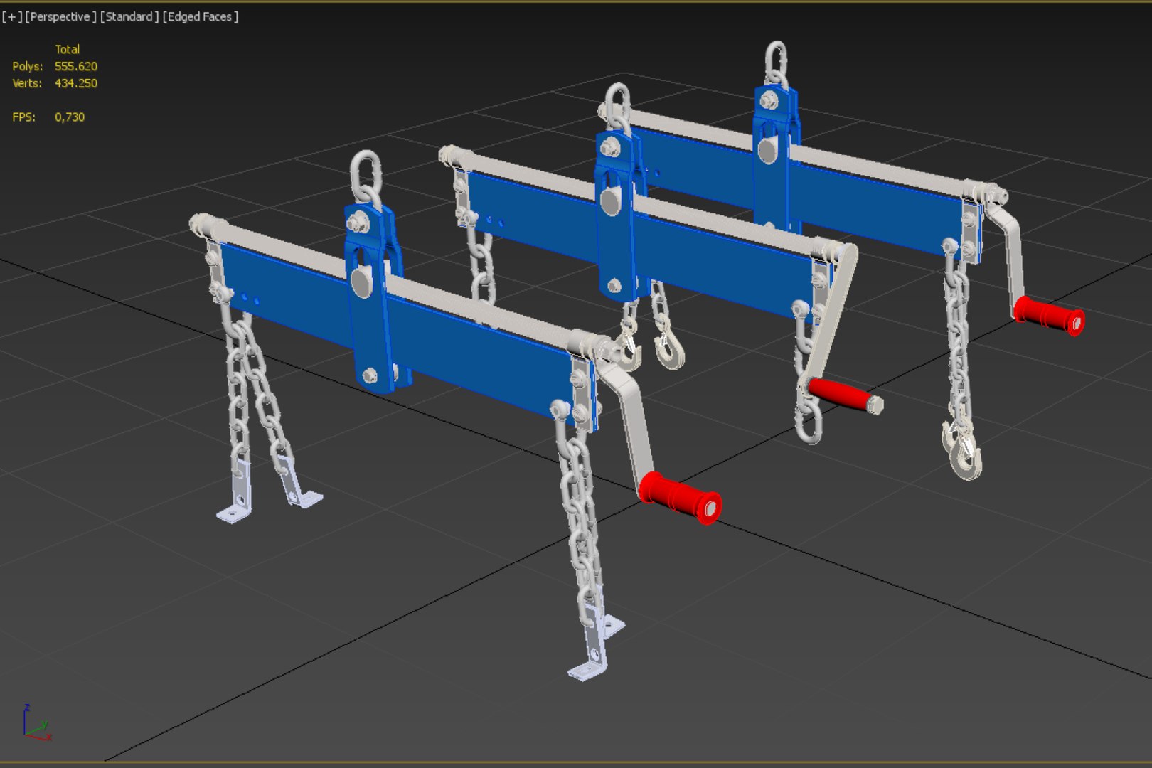 LEVELER BALANCER STABILIZER LOAD ENGINE HOIST CRANE SHOP RIGGING 3D ...