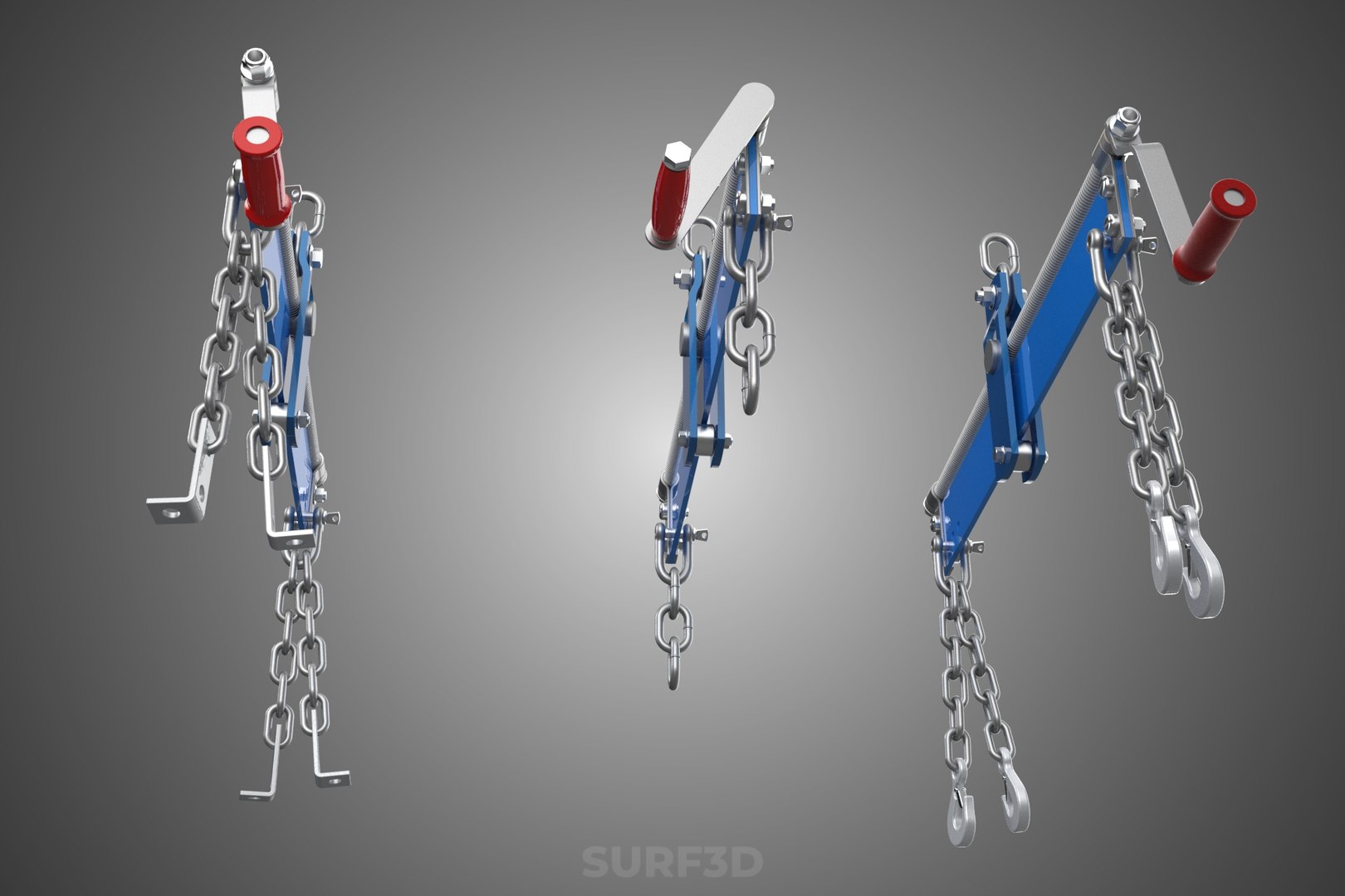LEVELER BALANCER STABILIZER LOAD ENGINE HOIST CRANE SHOP RIGGING 3D ...