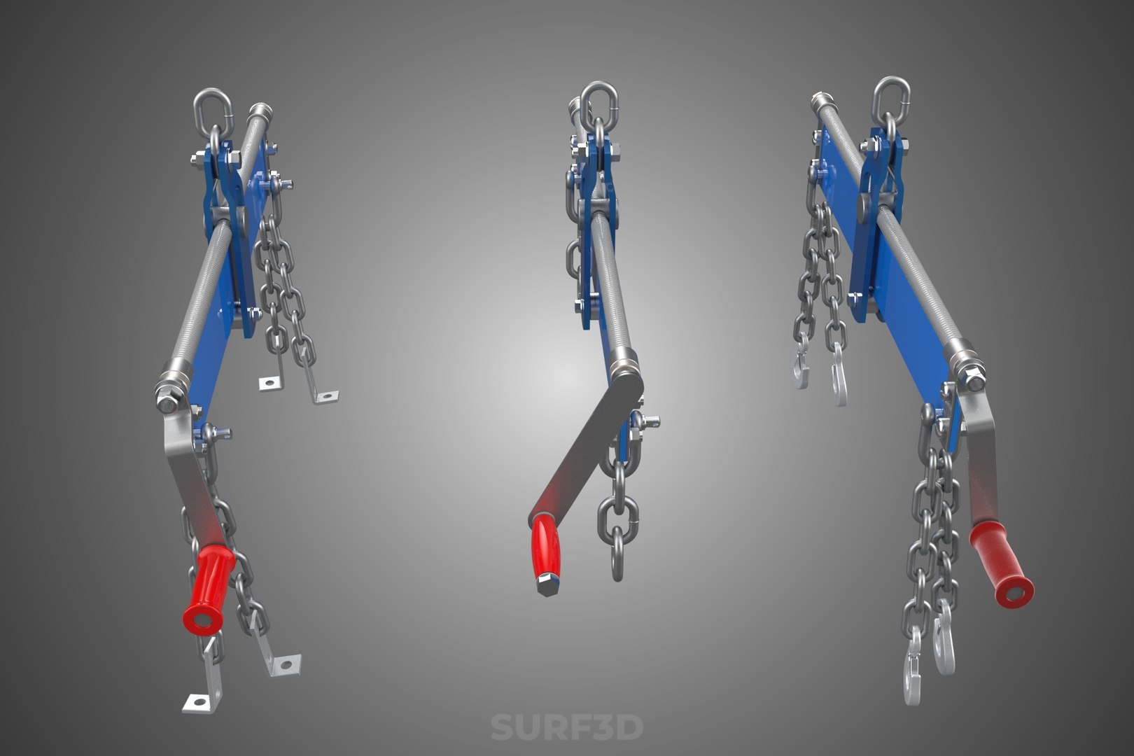 LEVELER BALANCER STABILIZER LOAD ENGINE HOIST CRANE SHOP RIGGING 3D ...
