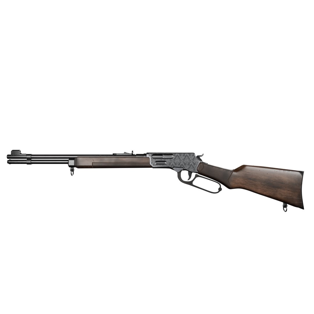 3D Lever Action Rifle - TurboSquid 2103058