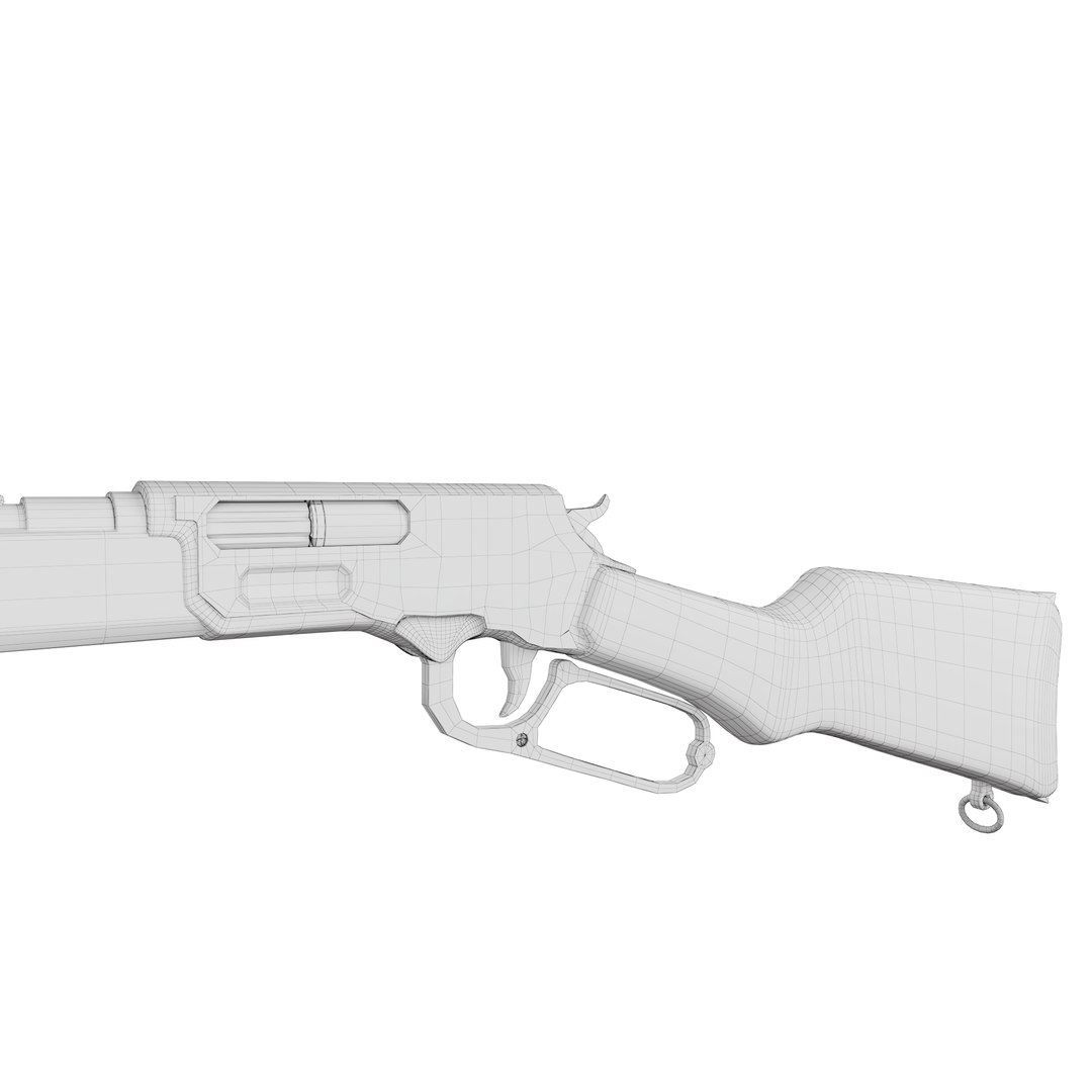 3D Lever Action Rifle - TurboSquid 2103058