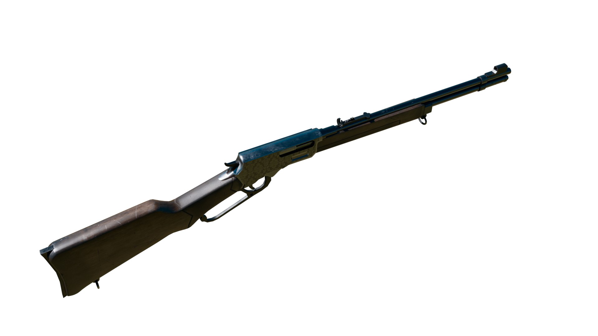 3D Lever Action Rifle - TurboSquid 2103058