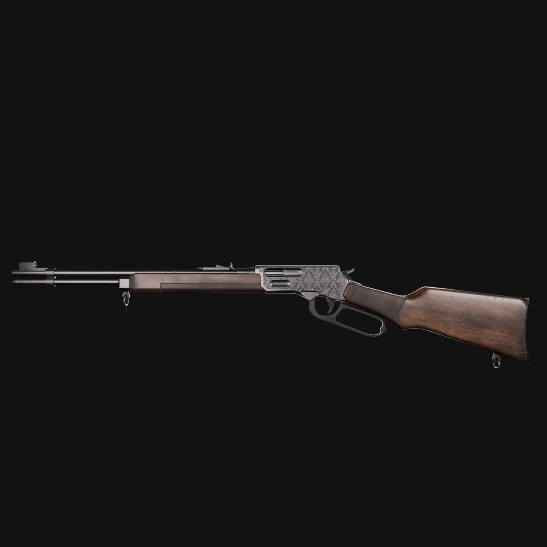 3D Lever Action Rifle - TurboSquid 2103058
