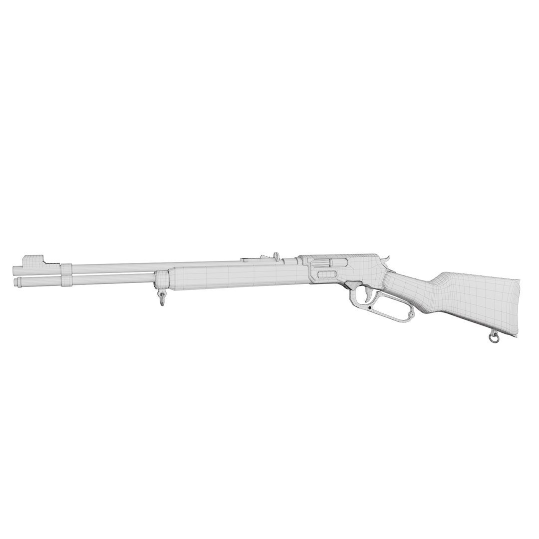 3D Lever Action Rifle - TurboSquid 2103058