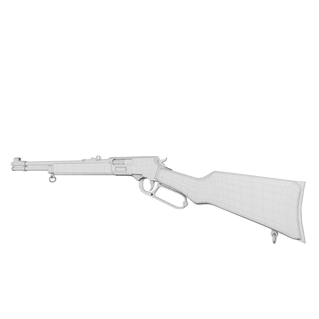 3D Lever Action Rifle - TurboSquid 2103058
