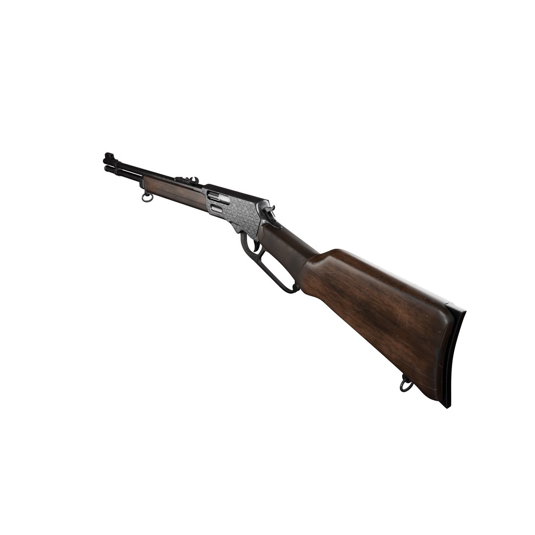3D Lever Action Rifle - TurboSquid 2103058