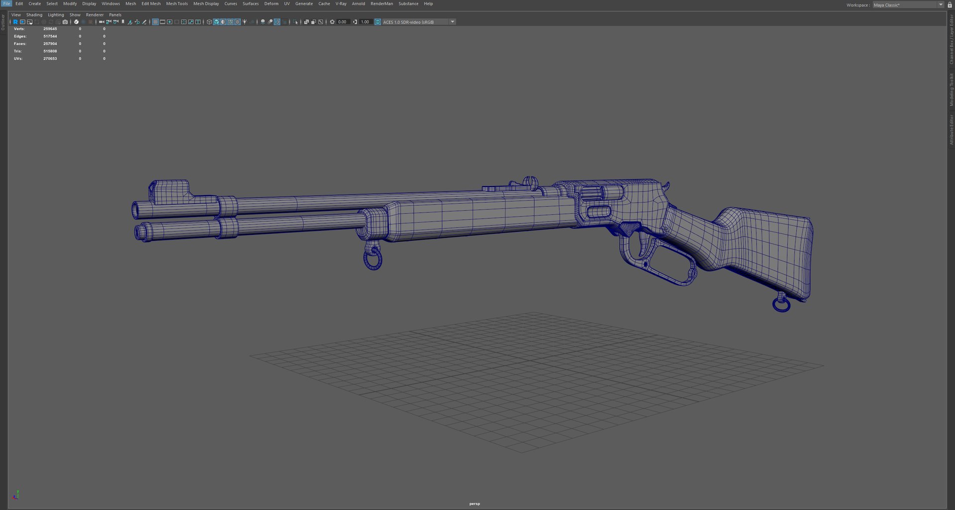 3D Lever Action Rifle - TurboSquid 2103058
