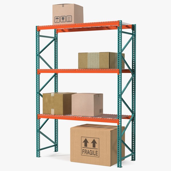 modelo 3d Estantería de almacenamiento de almacén - TurboSquid 2389320