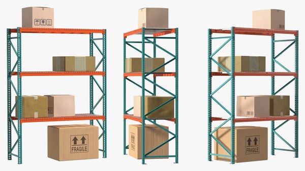 3D модель Складской стеллаж для хранения - TurboSquid 2389320