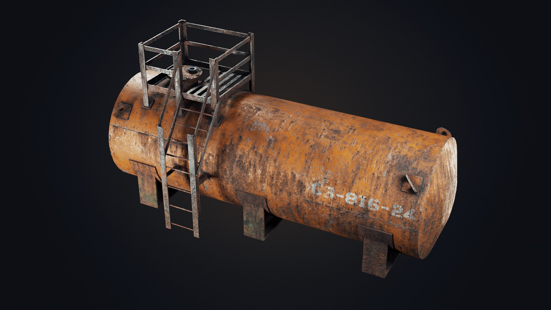 Oil Tank 3D Model - TurboSquid 1599446