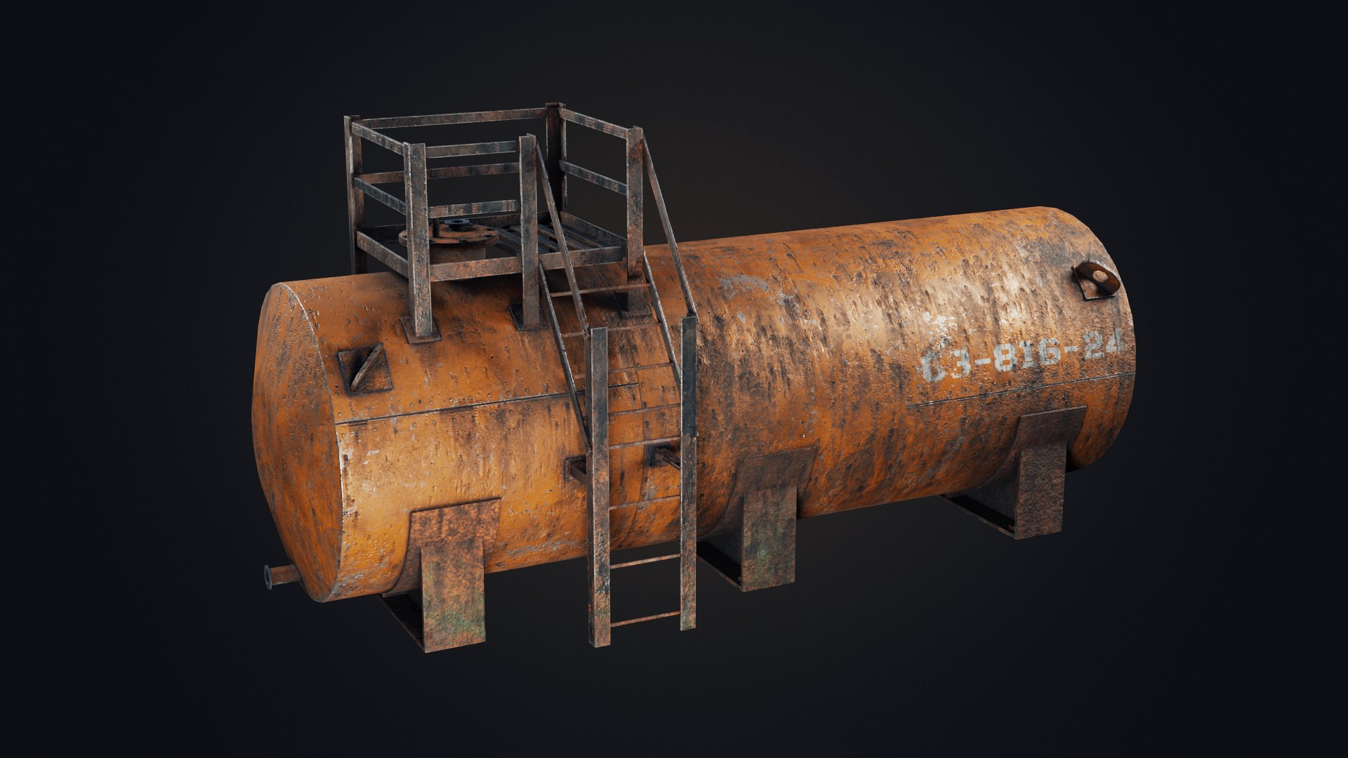 Oil Tank 3D Model - TurboSquid 1599446