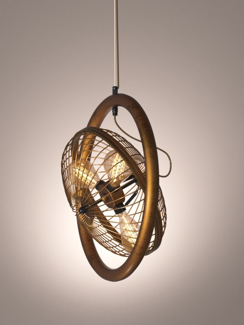 Ceiling Light Loft Fan 3D Model - TurboSquid 1362782