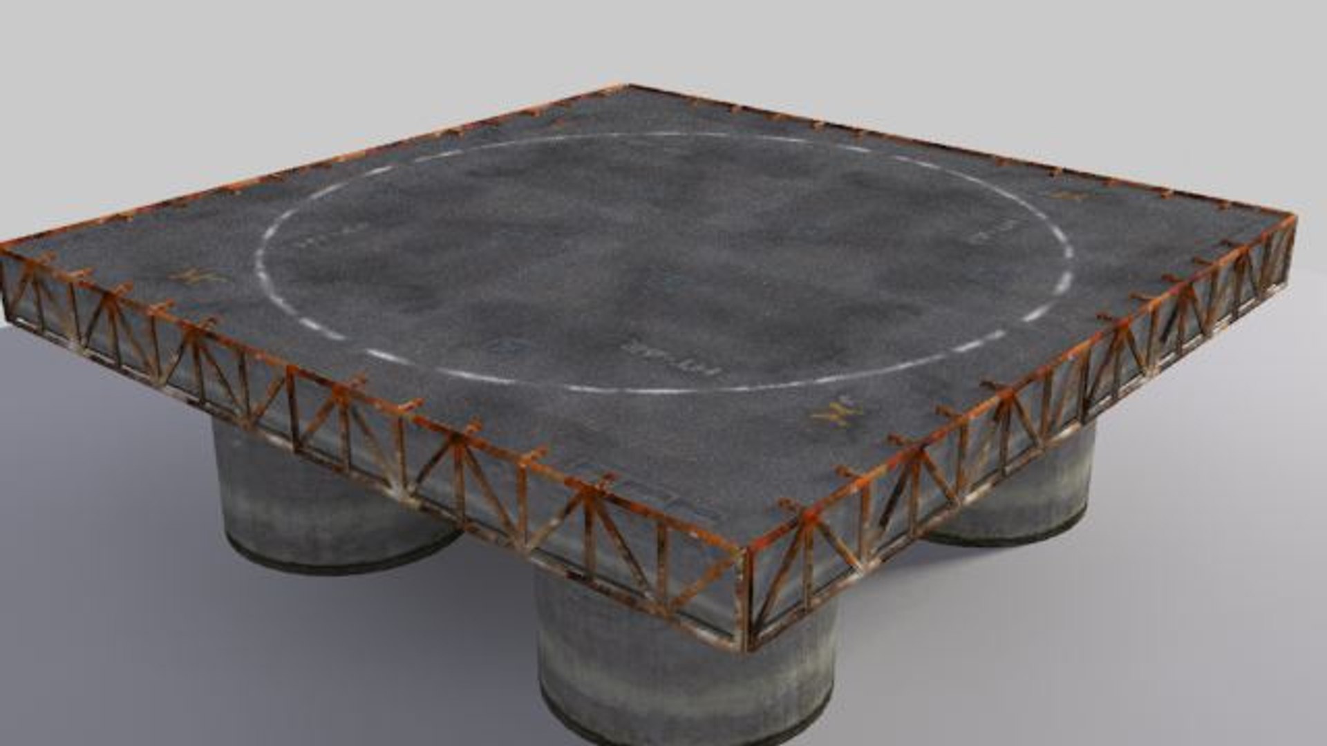 3d platform basement model