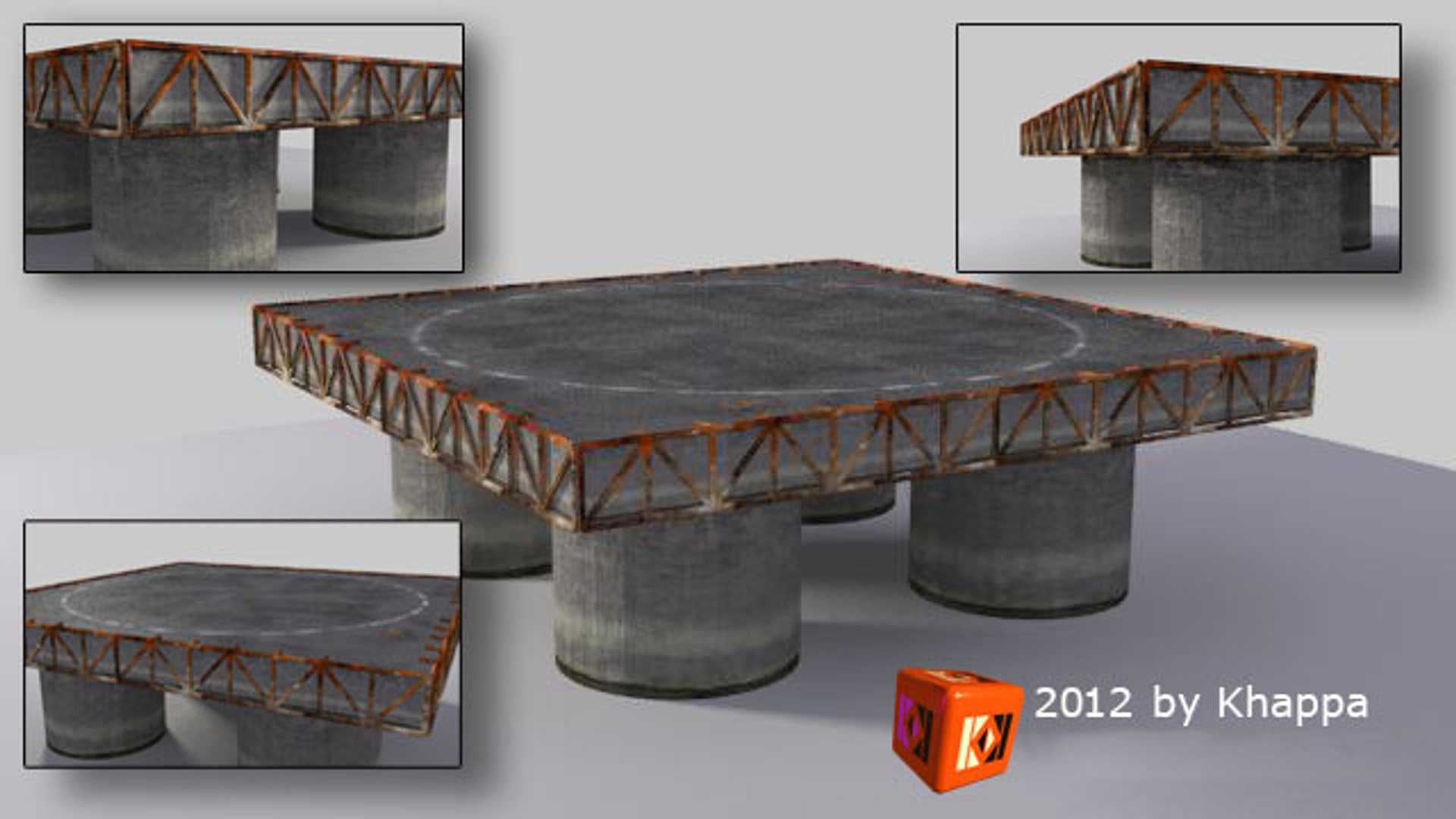 3d platform basement model