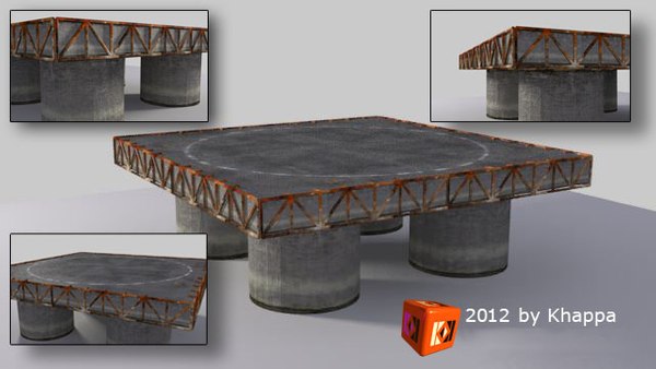 3d platform basement model