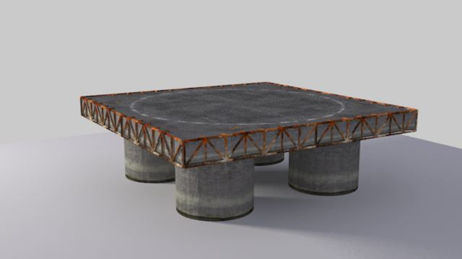3d platform basement model