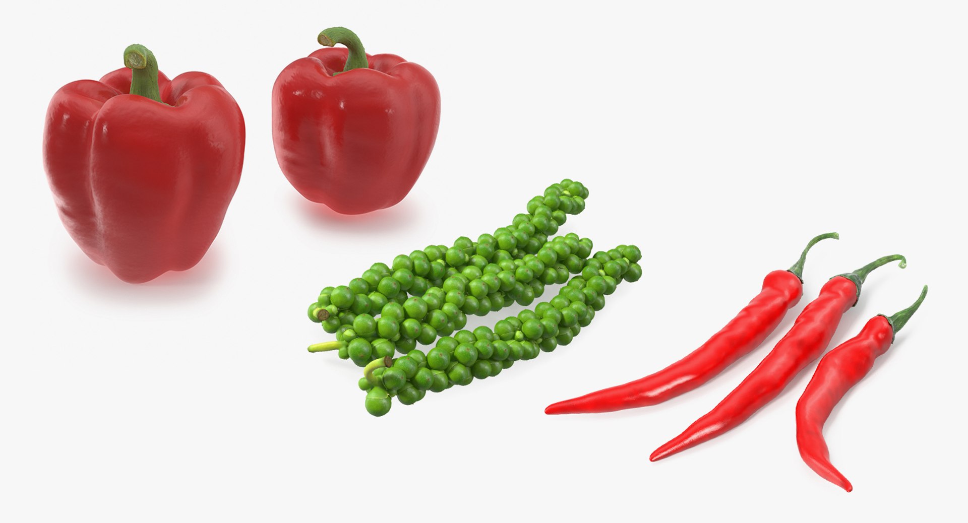 Fresh Peppers Collection 2 model - TurboSquid 1998029