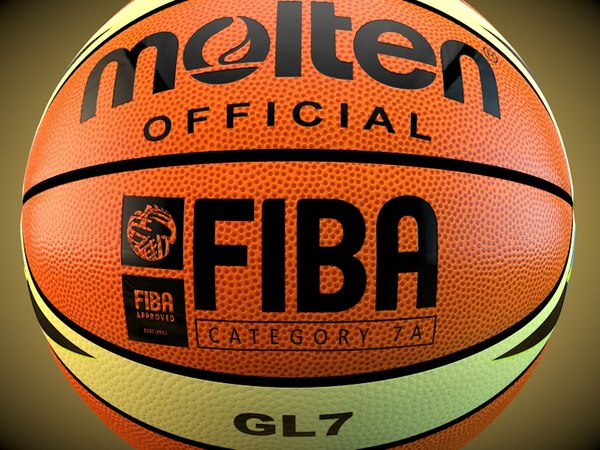 gl7 official basketball ball 3d model