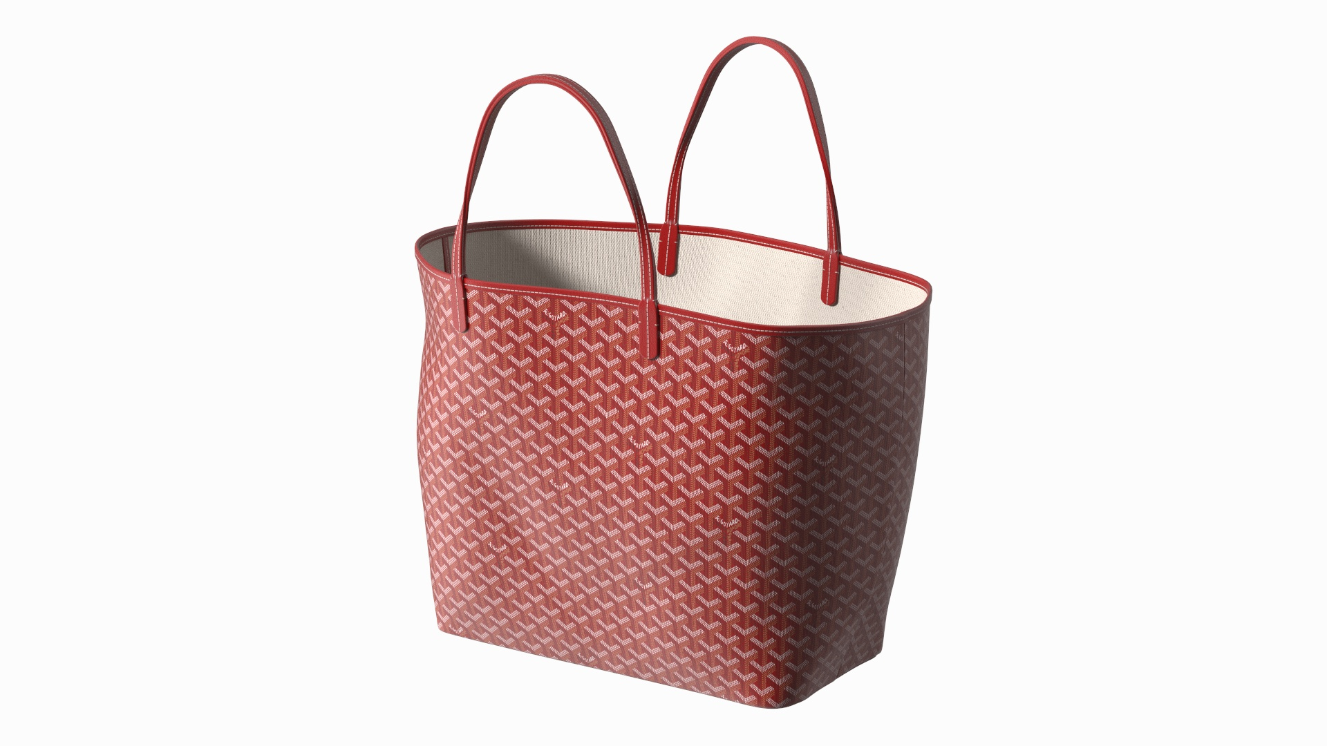 3D Model Goyard Classic Tote Bag Red - TurboSquid 2368863