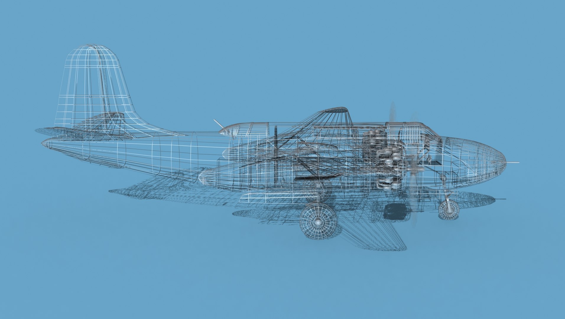 Douglas DB-7 Boston Mk I V09 CCCP 3D - TurboSquid 1917740
