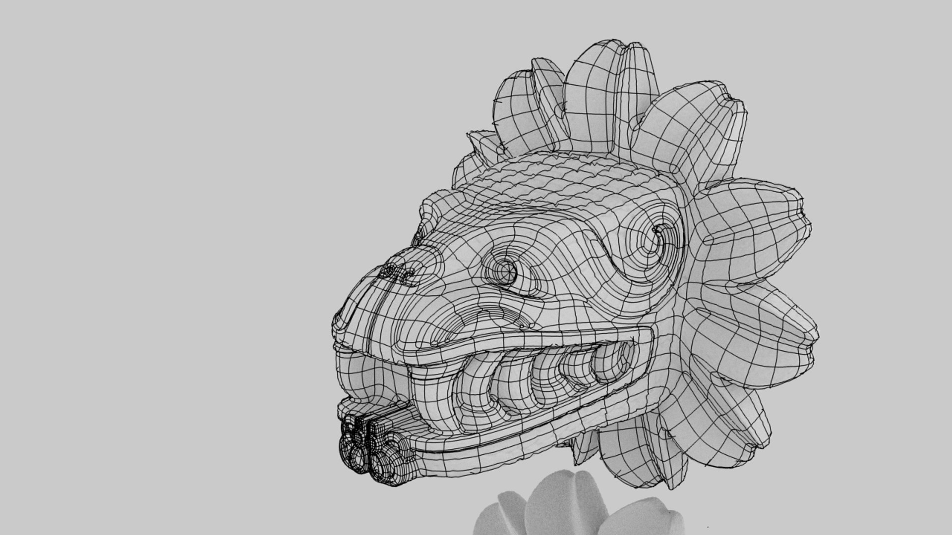 3d Quetzalcoatl Heads