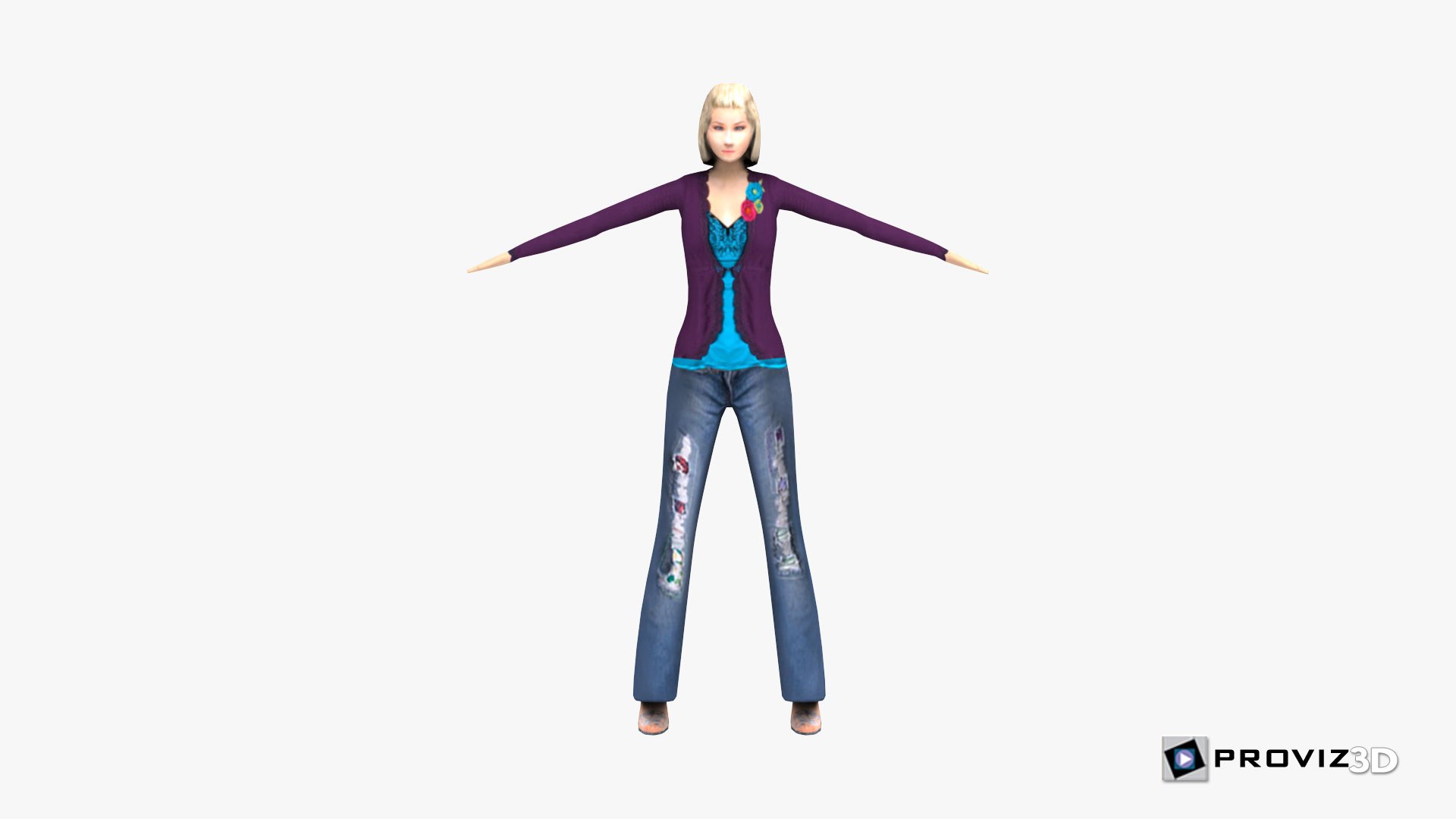 3ds Max People Casual Women