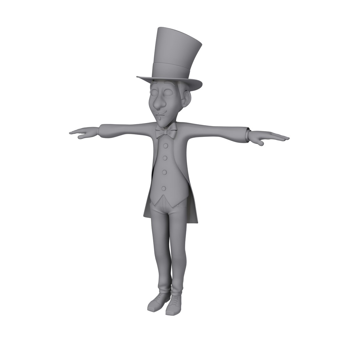 3D Magic Cartoon Magician Model - TurboSquid 1695084