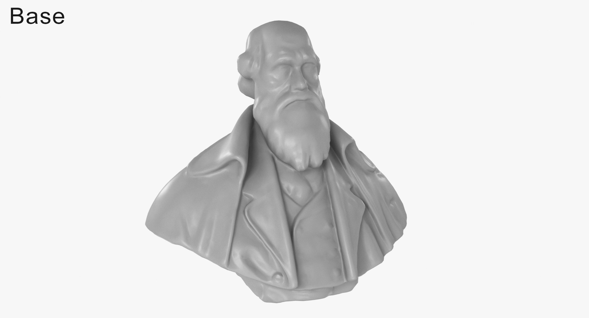 Charles Darwin Bust 3D model - TurboSquid 2014480