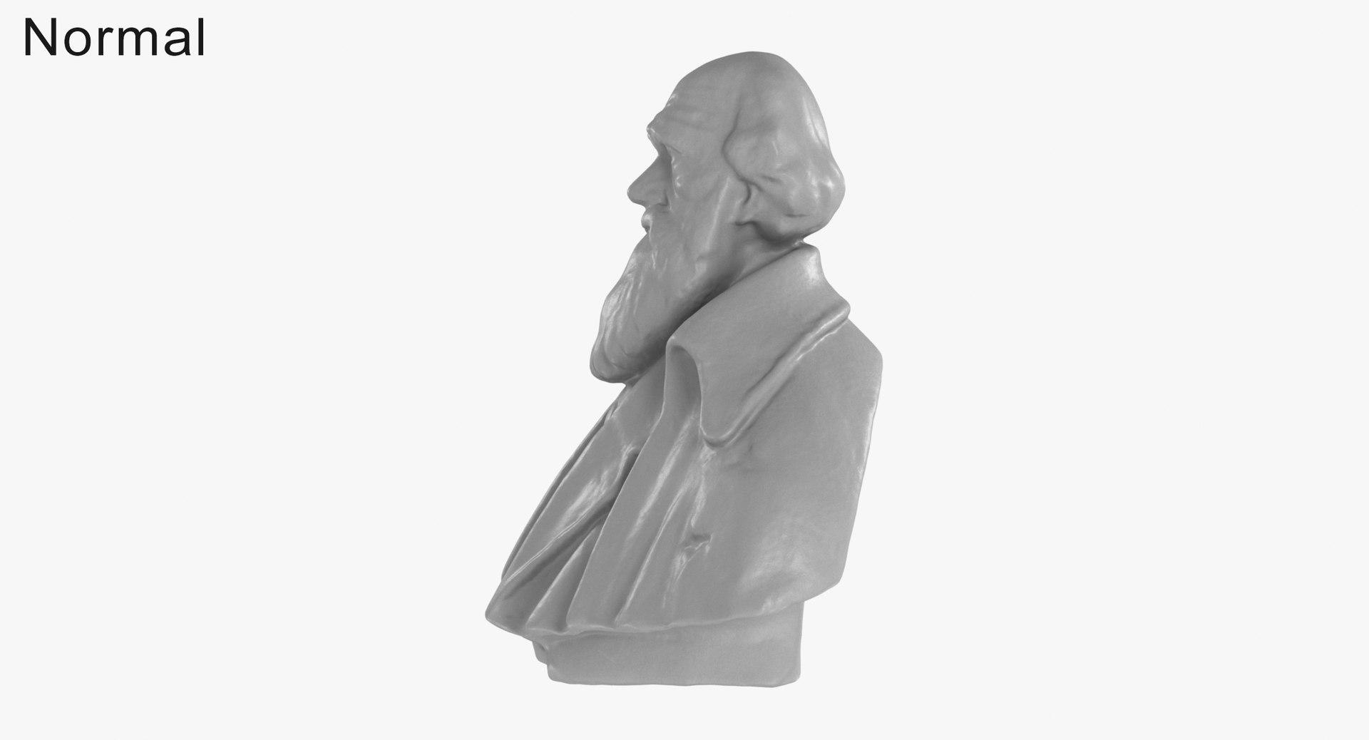 Charles Darwin Bust 3D model - TurboSquid 2014480