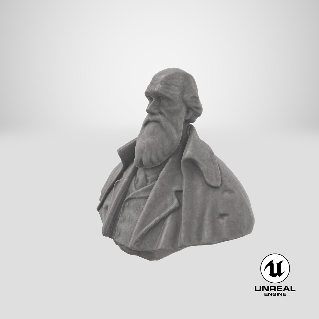 Charles Darwin Bust 3D model - TurboSquid 2014480