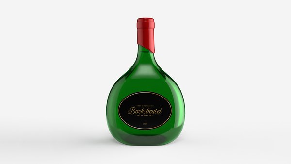 modelo 3d Botella de vino Bocksbeutel - TurboSquid 2367402