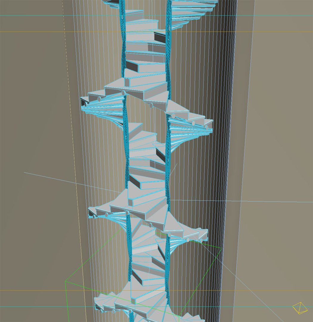 3d Old Staircase