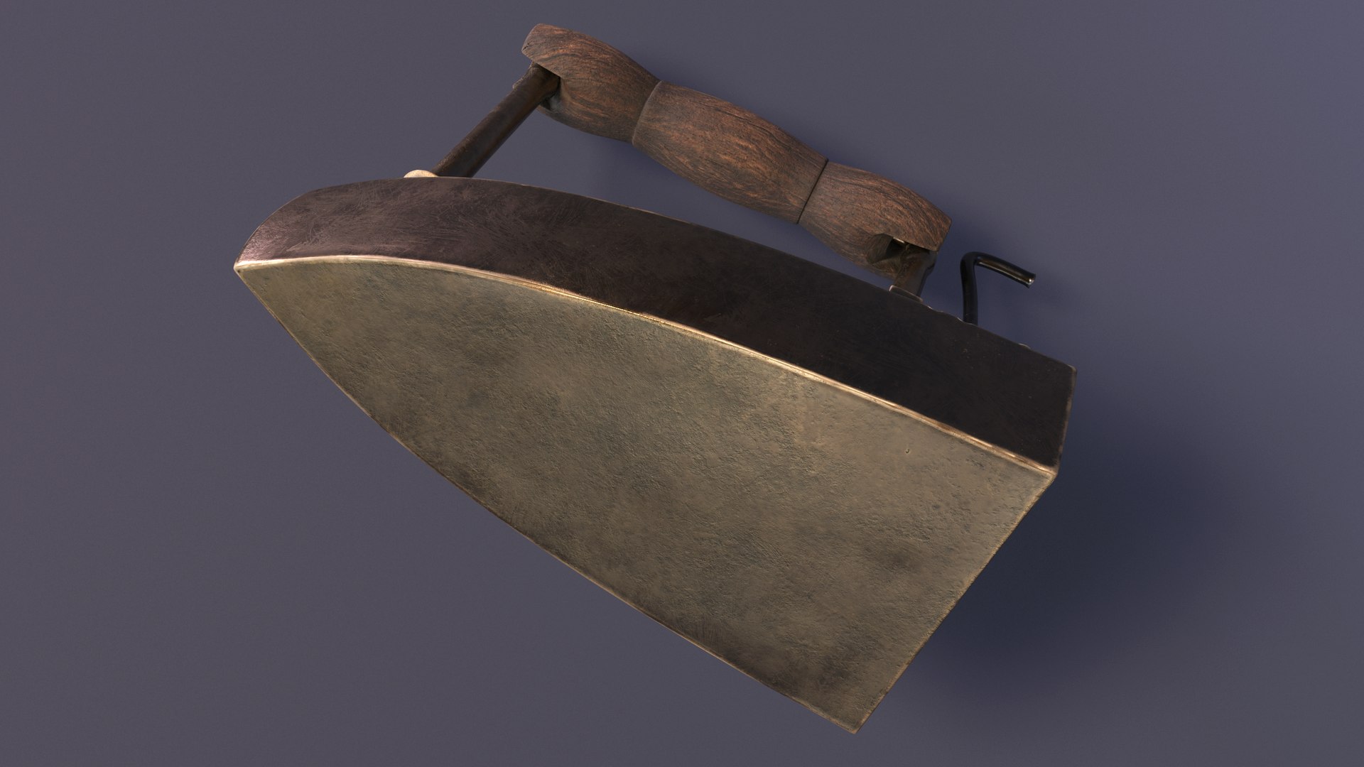 3D Model Antique Brass Cloth Iron - TurboSquid 2106651