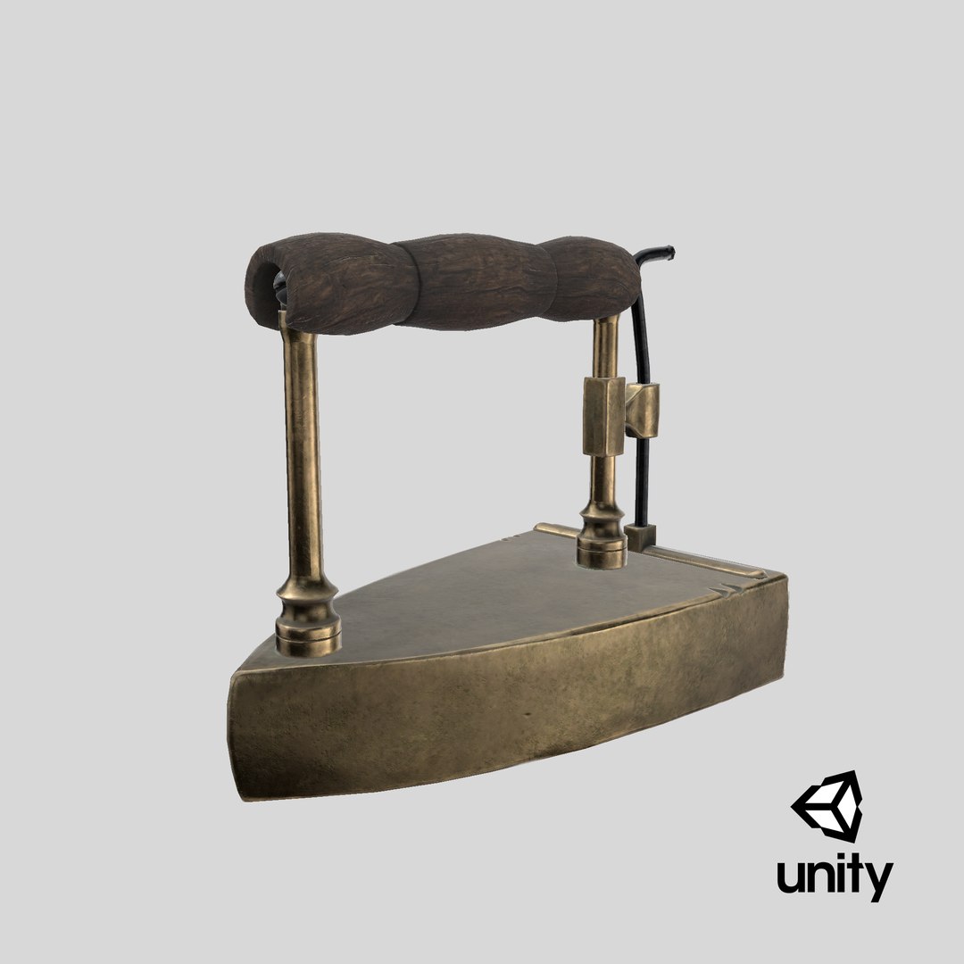 3D model Antique Brass Cloth Iron - TurboSquid 2106651
