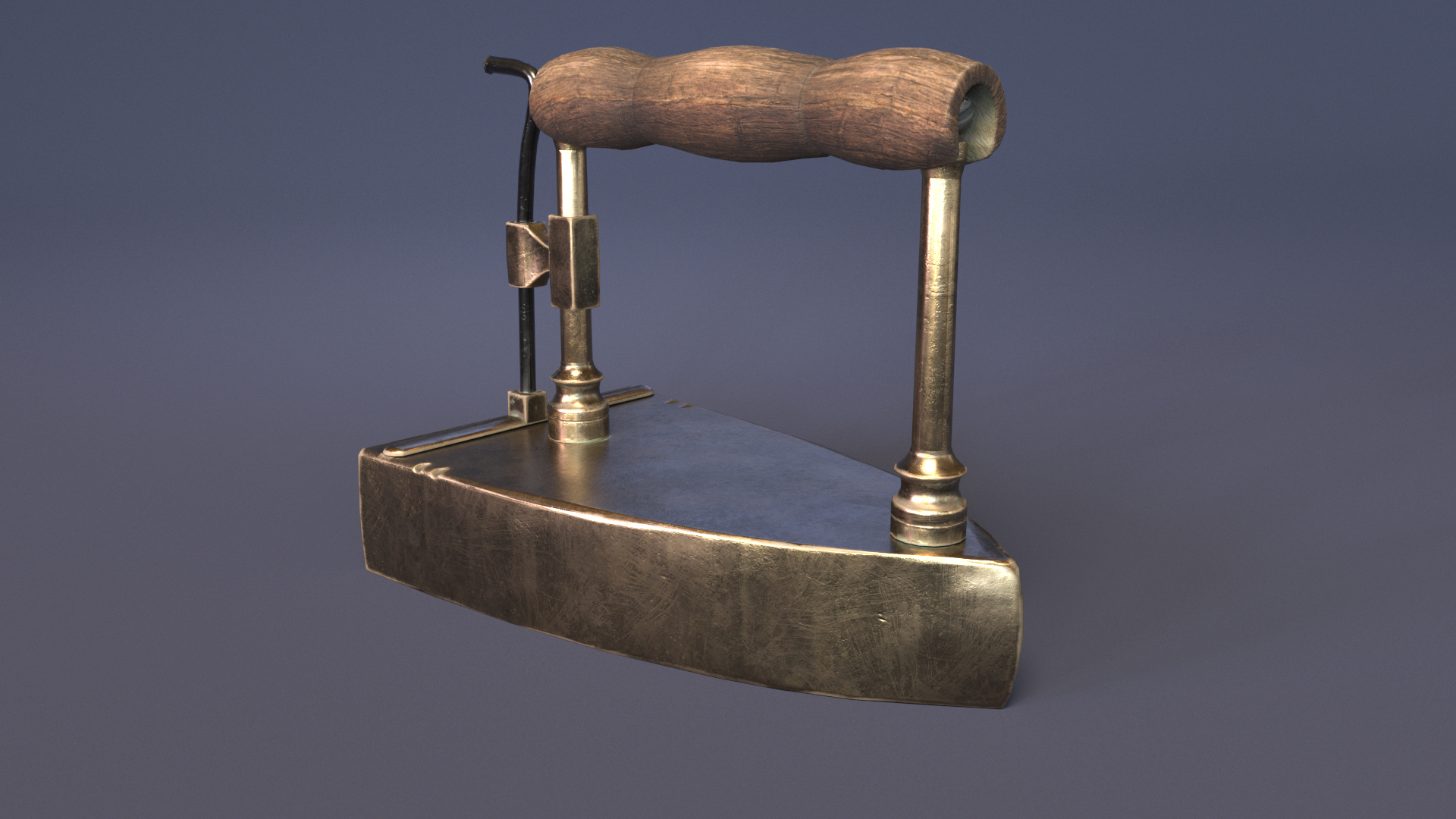 3D Model Antique Brass Cloth Iron - TurboSquid 2106651