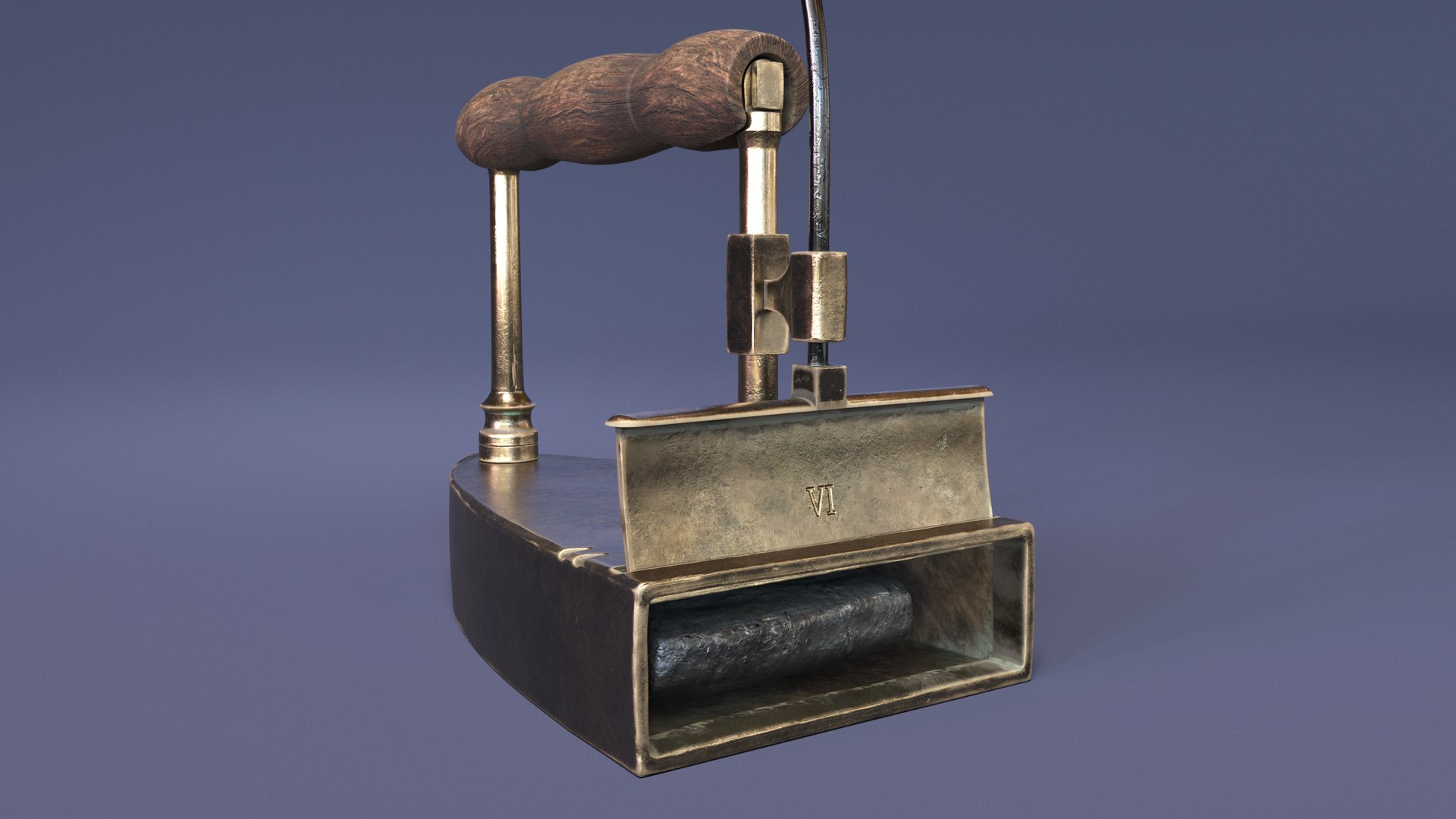 3D Model Antique Brass Cloth Iron - TurboSquid 2106651