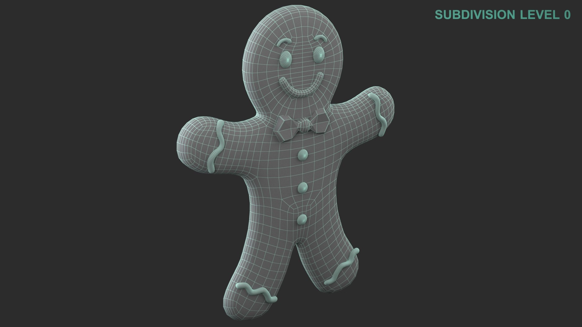 3D Cookie Man - TurboSquid 1791165