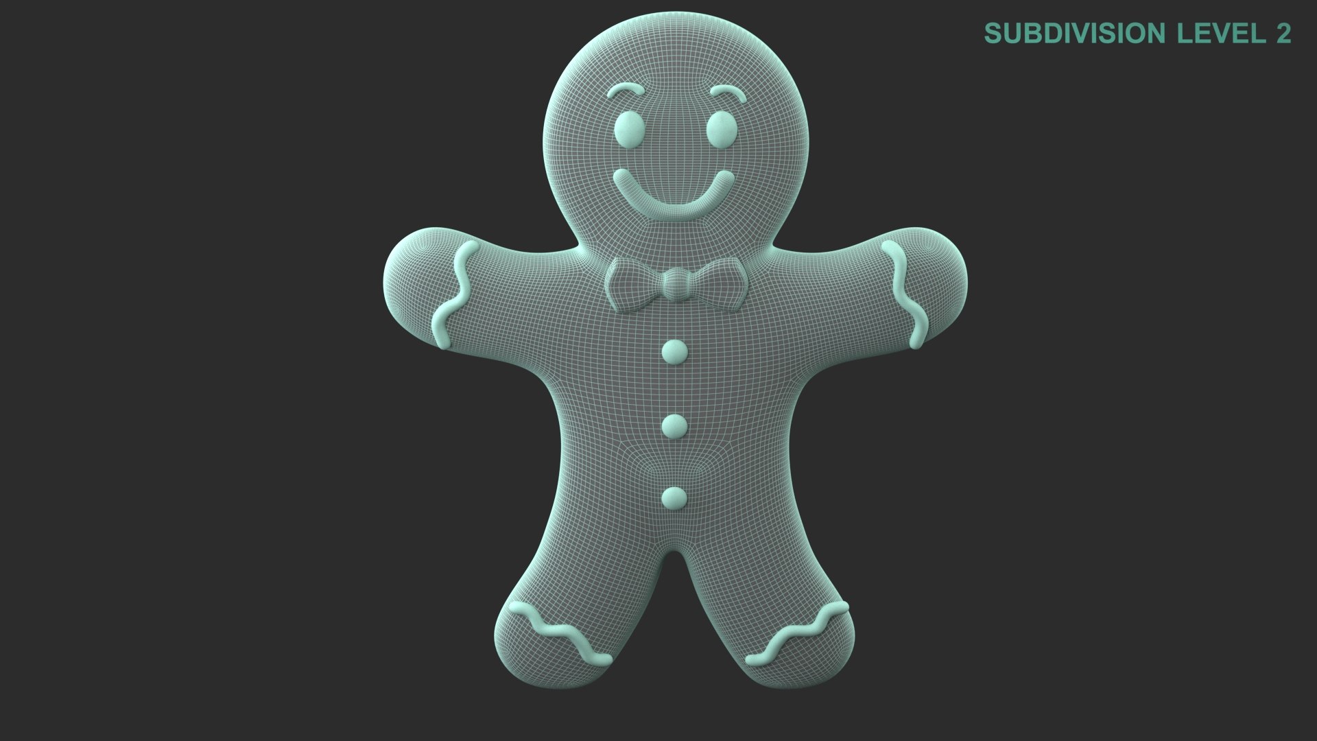 3D Cookie Man - TurboSquid 1791165