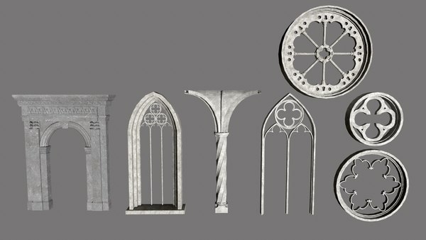 3d gothic architecture