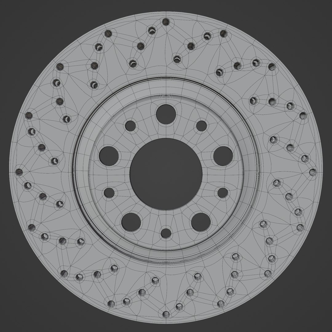 3D Brake Disk Rotor Model - TurboSquid 2129085