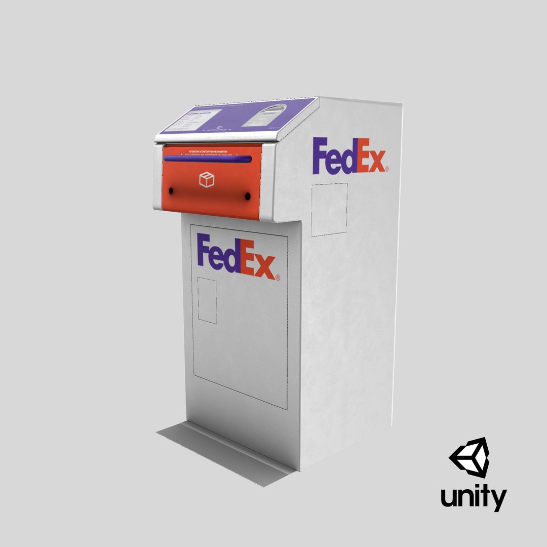 FedEx Package Drop Box 3D Model - TurboSquid 2011350