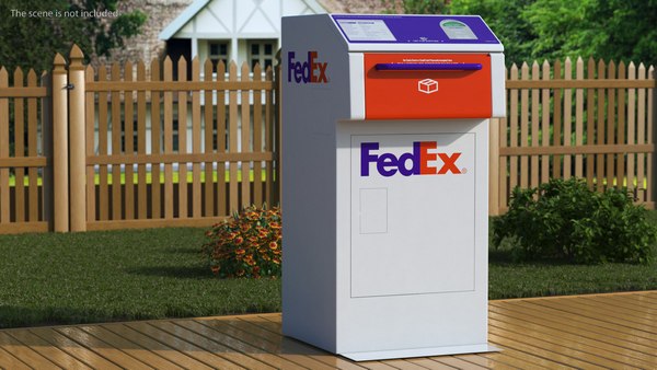 modelo 3d Buzón de entrega de paquetes de FedEx - TurboSquid 2011350
