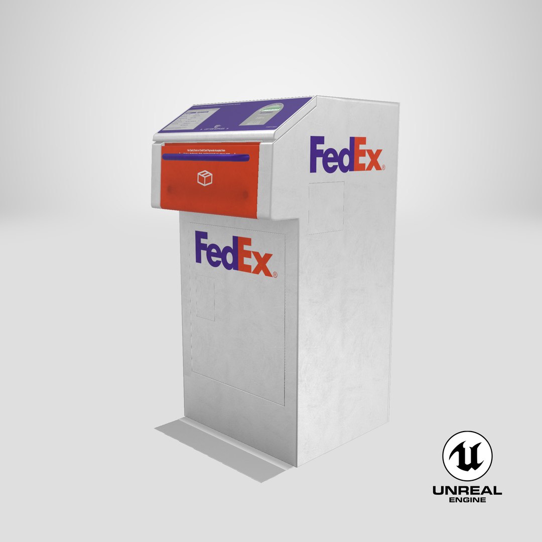 FedEx Package Drop Box 3D Model - TurboSquid 2011350