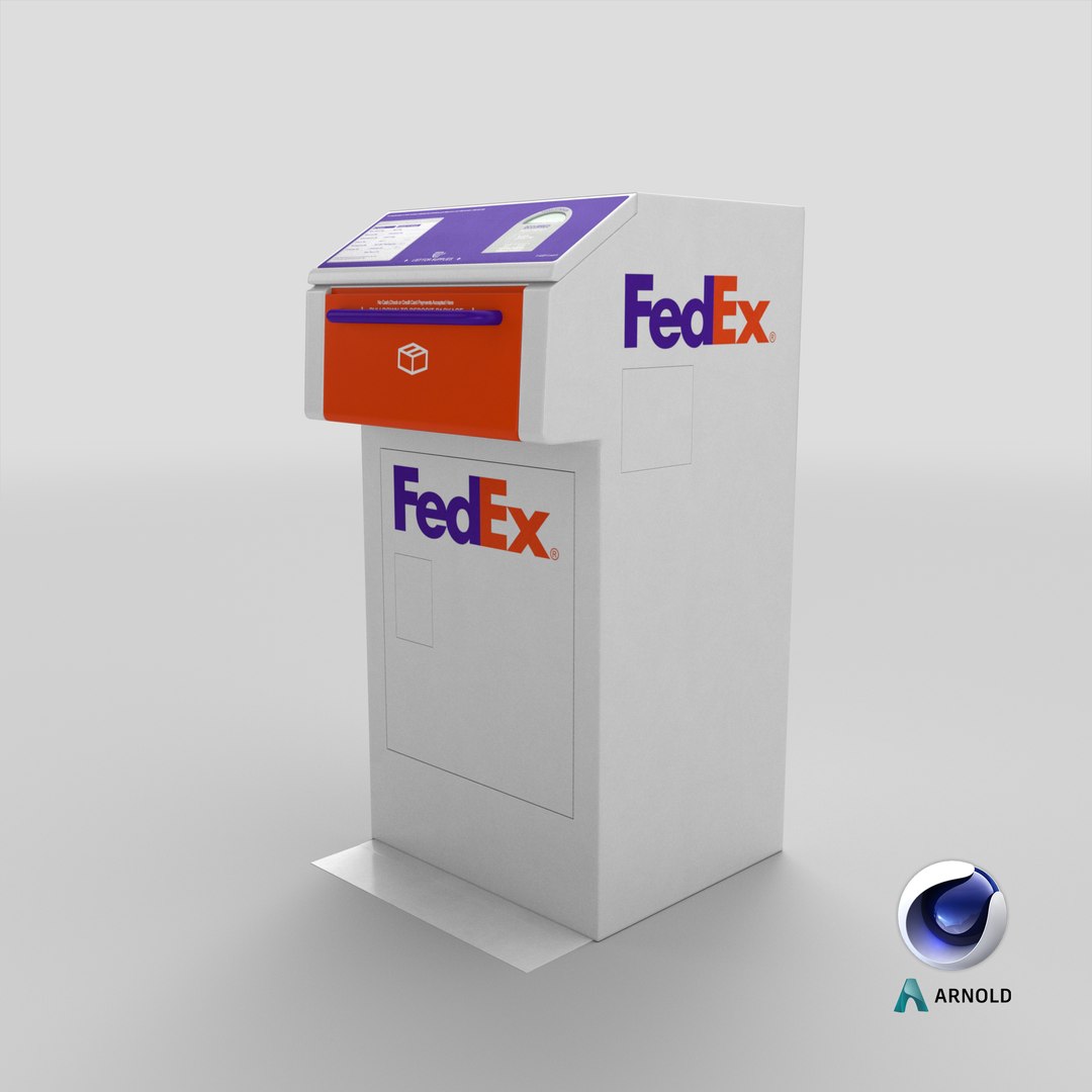 FedEx Package Drop Box 3D Model - TurboSquid 2011350
