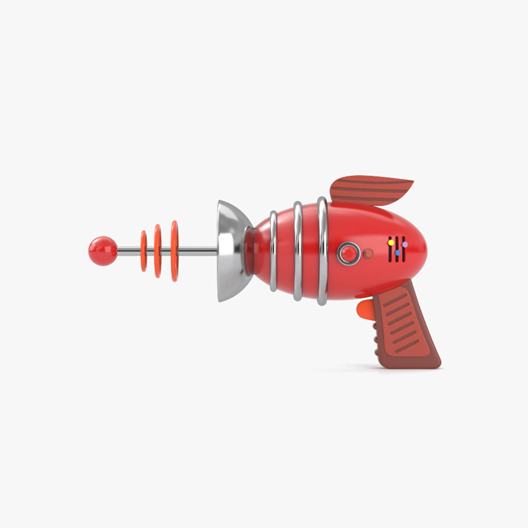 modelo 3d Pistola de rayos retro - TurboSquid 1979576